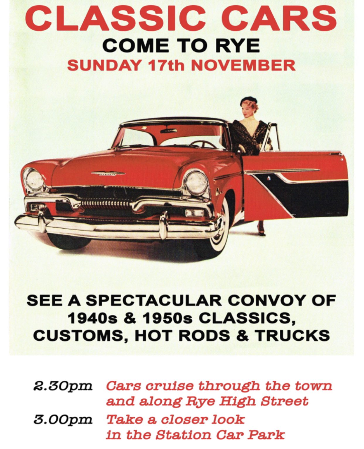Classic car convoy convenes | Rye News