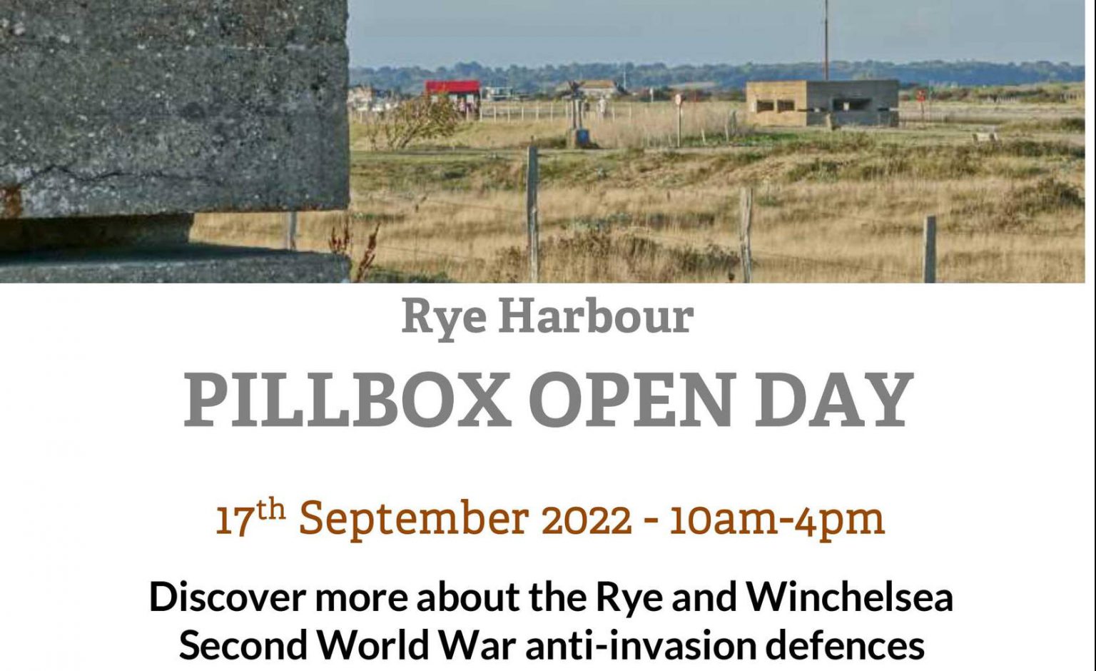 Open day at Rye Harbour pillbox | Rye News